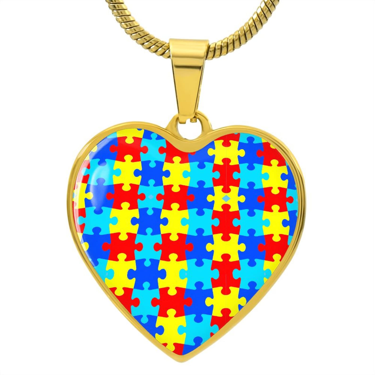 Autism Awareness Necklace, Autism Support Gift, Autism Necklace, Autism ...