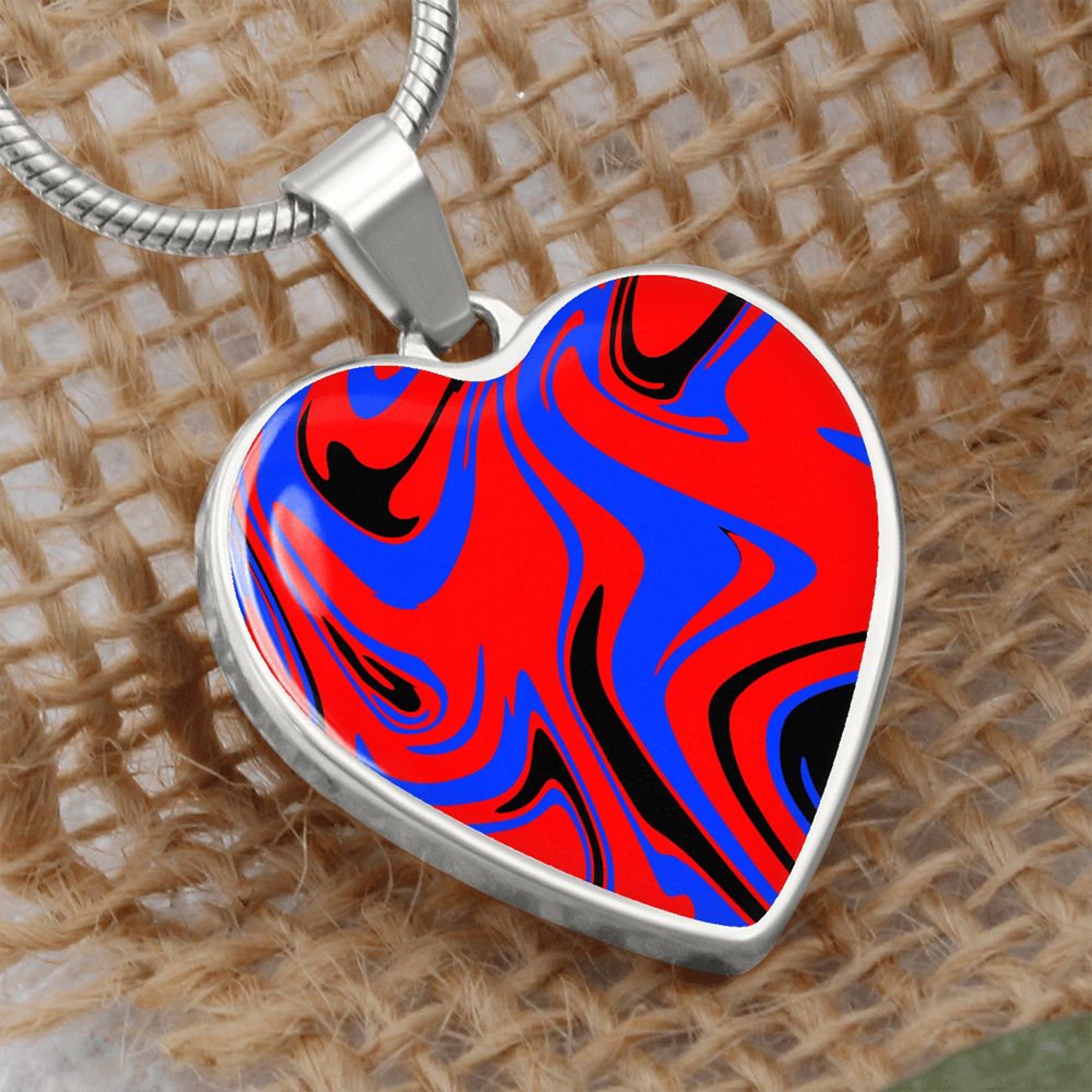 Polyamory Pride Flag Necklace Poly Girlfriend Gift - Etsy