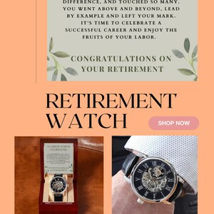 Retirement Watch, Retirement Gifts for Men, Retirement Gift for Dad ...