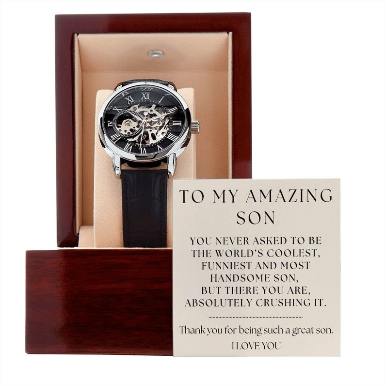 Funny Gift for Son From Mom or Dad, Son Christmas Gift, Son Watch, Gift ...