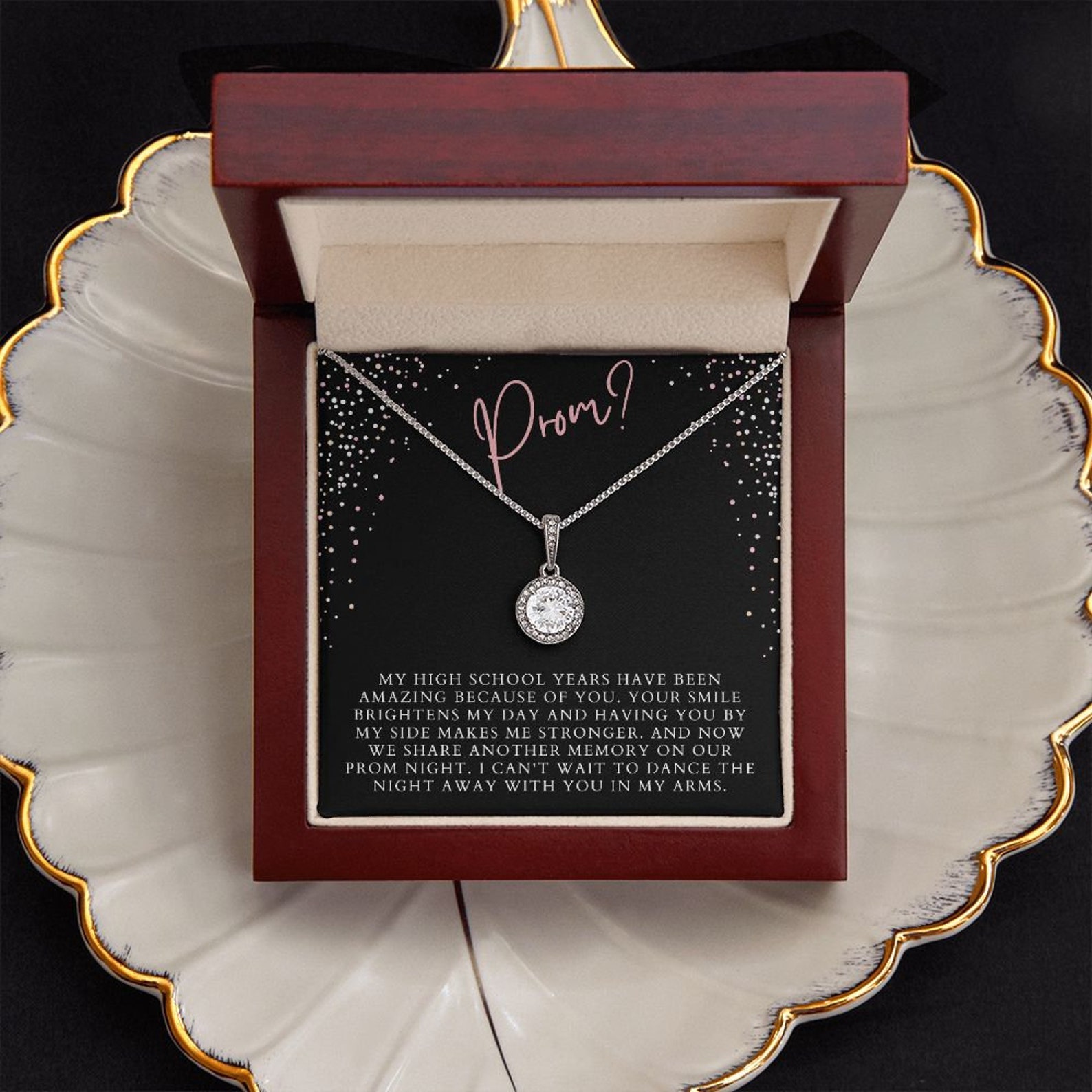 Prom Proposal Necklace, Ask to Prom Necklace, Prom Night Gift From ...