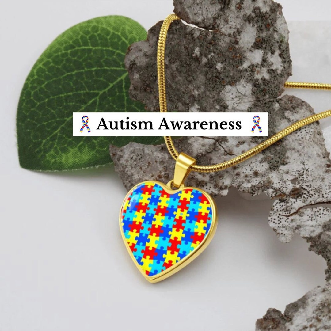 Autism Awareness Necklace, Autism Support Gift, Autism Necklace, Autism ...
