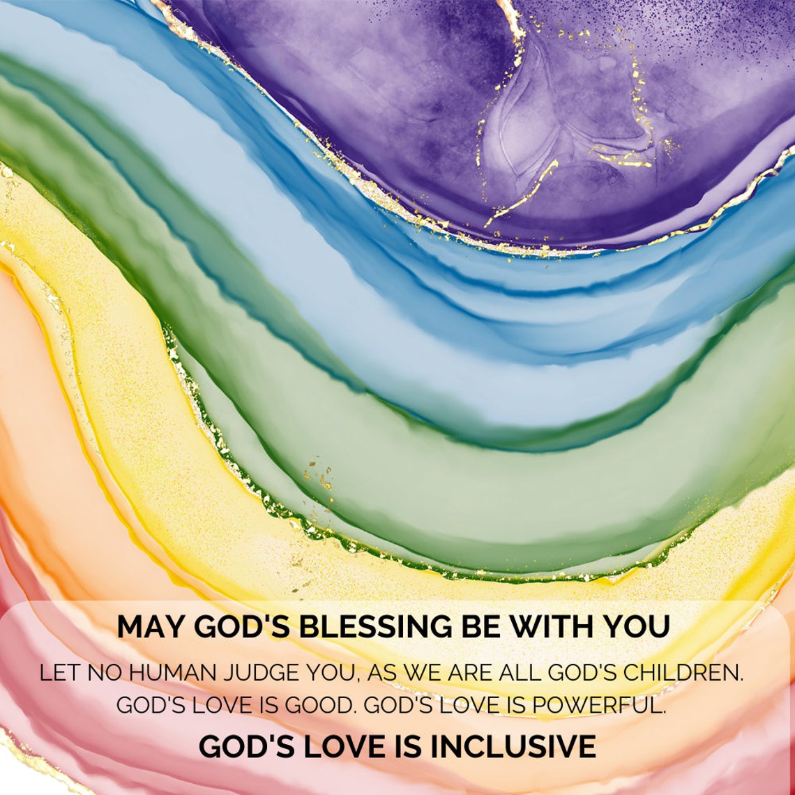 Rainbow Pride Cross Necklace Engraved Necklace Gay Christian - Etsy