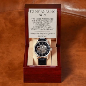 Funny Gift for Son From Mom or Dad, Son Christmas Gift, Son Watch, Gift ...
