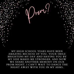 Prom Proposal Necklace, Ask to Prom Necklace, Prom Night Gift From ...