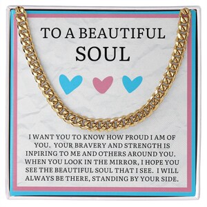 Transgender Friend Gift, Transgender Necklace, Gender Affirmation Gift ...