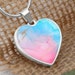 Transgender Necklace, Engraved Heart Necklace, Trans Subtle Pride ...