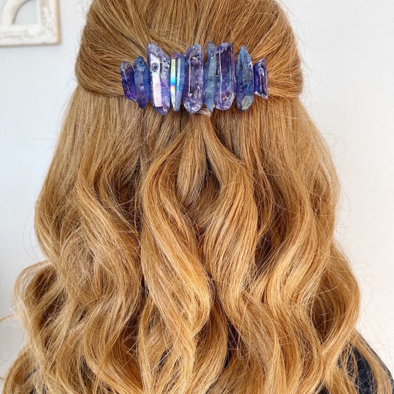 Quartz Hair Clip - Etsy