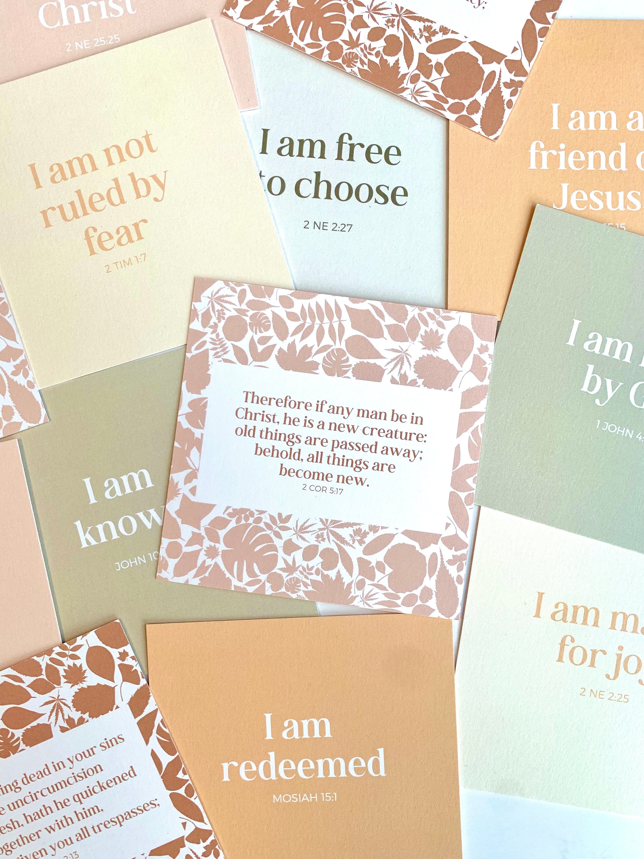 LDS Gospel Affirmation Cards Who God Says I Am - Etsy
