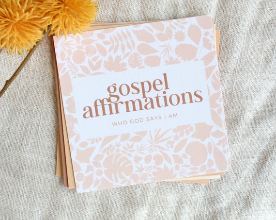 LDS Gospel Affirmation Cards Who God Says I Am - Etsy