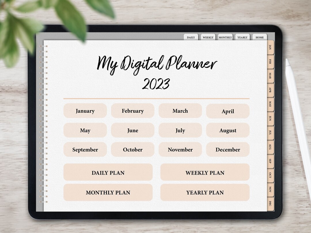 Digital Planner, Daily Planner, Weekly Planner, iPad Planner, Digital ...