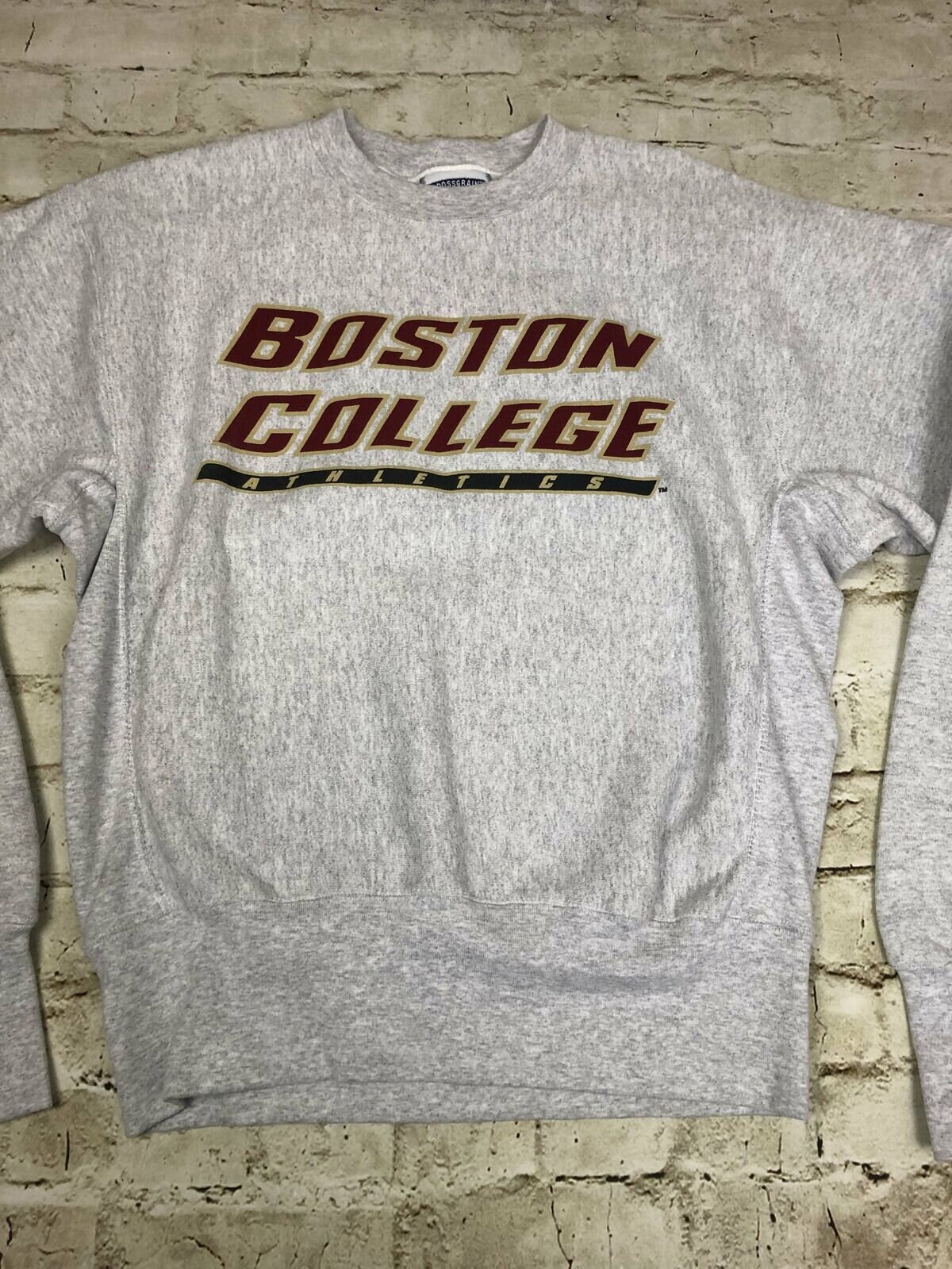 Vintage Dead Stock Lee Gray Crew Sweatshirt Boston College NCAA Adult ...