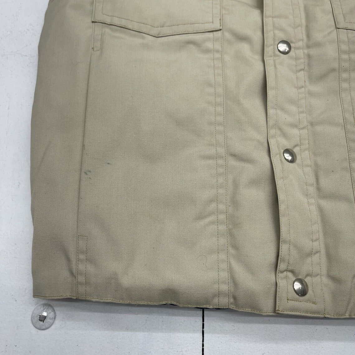Vintage Frostline Kit Beige Zip up Vest Mens Small - Etsy