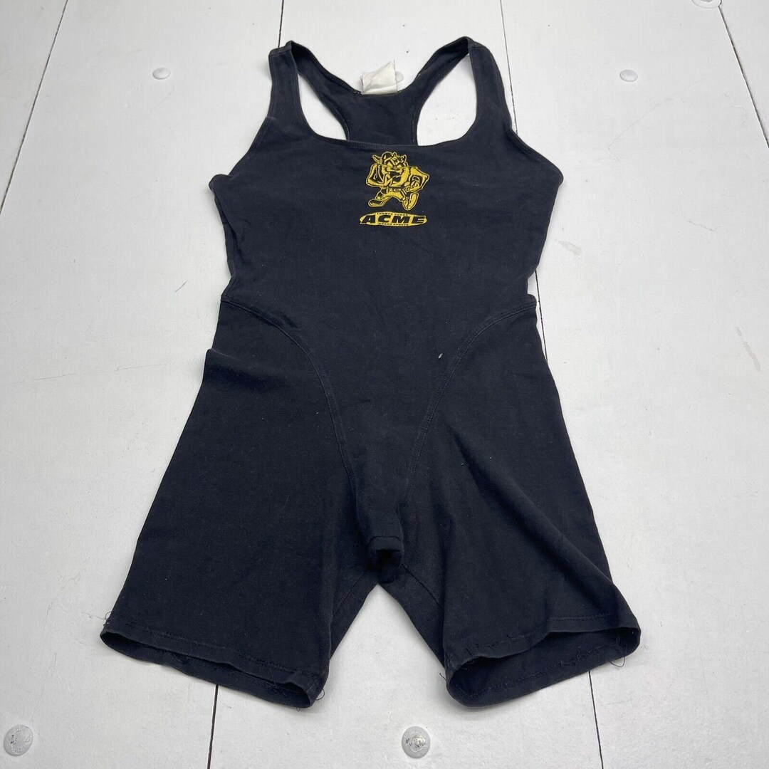 Vintage ACME Looney Toons Taz Black One Piece Womens Size Medium - Etsy
