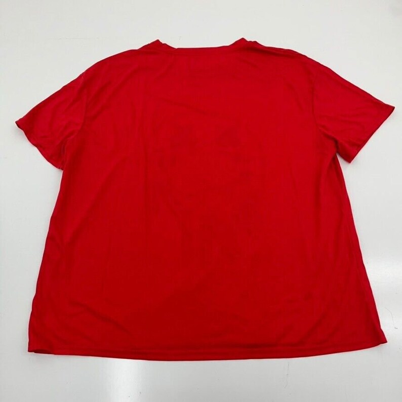 Shein Curve Red Dripping Smile Face Graphic Print T-shirt Women's Size ...