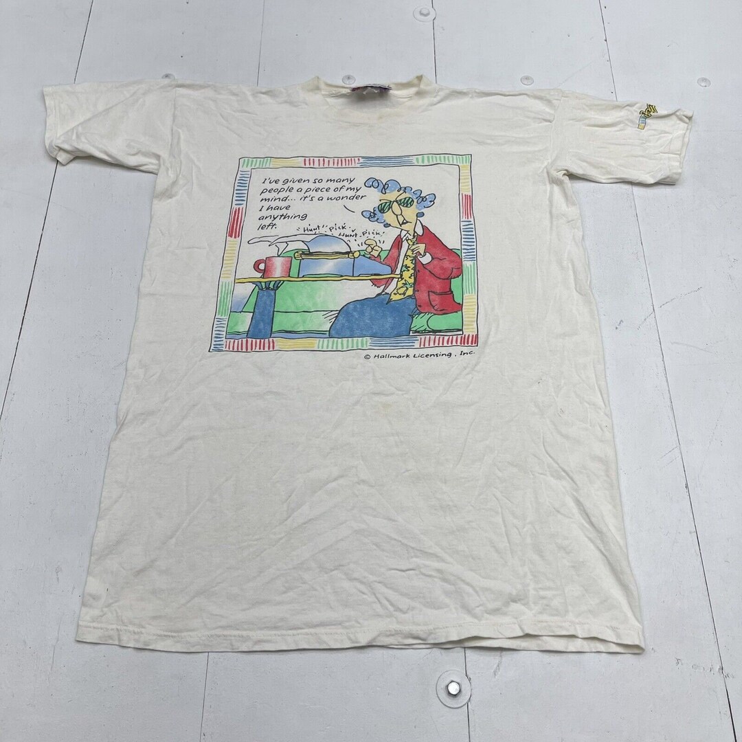 Vintage Shoebox Hallmark Maxine White Graphic T Shirt One Size - Etsy