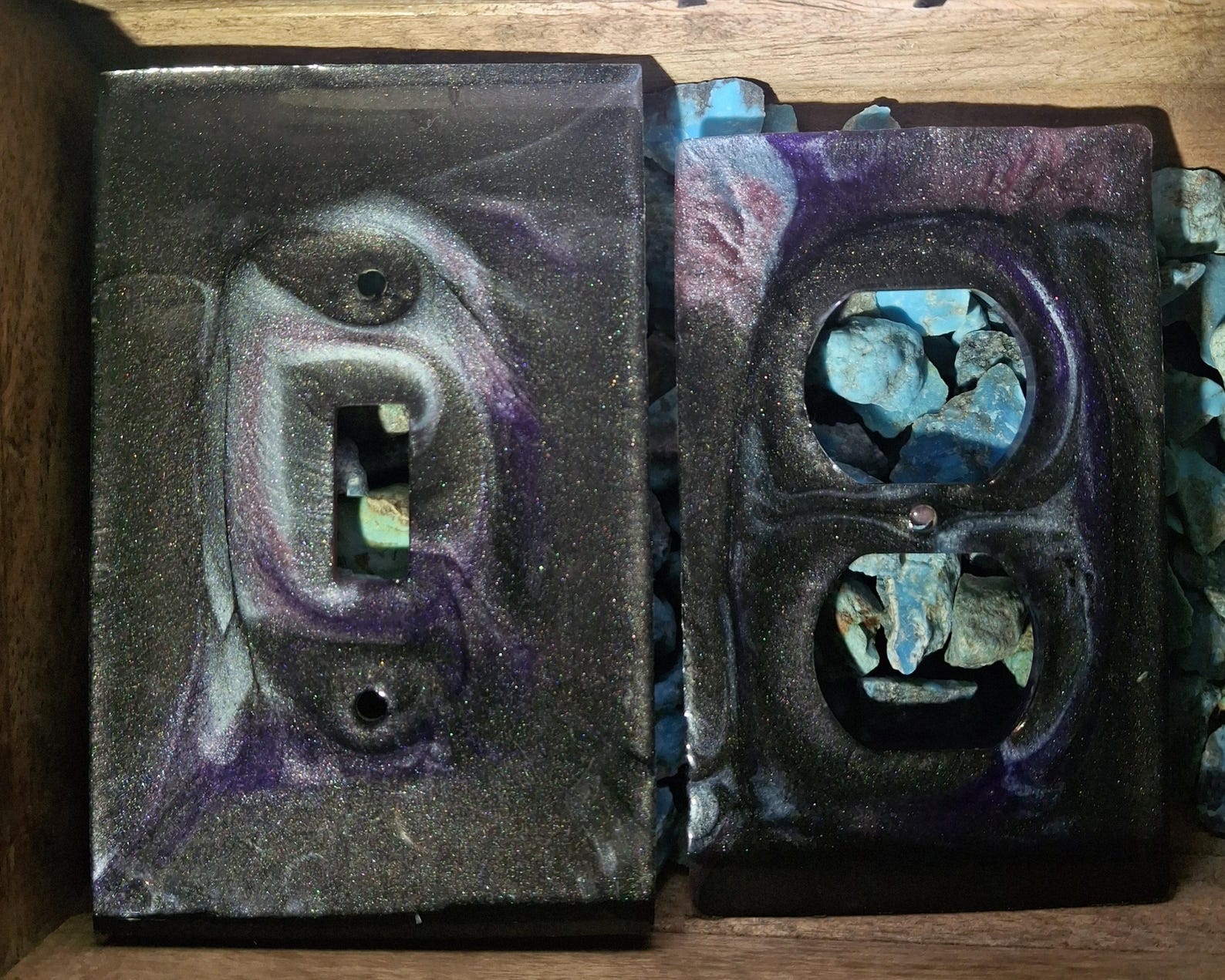 Handcrafted Epoxy Light Switch & Plug Cover – Commission Inspired ...