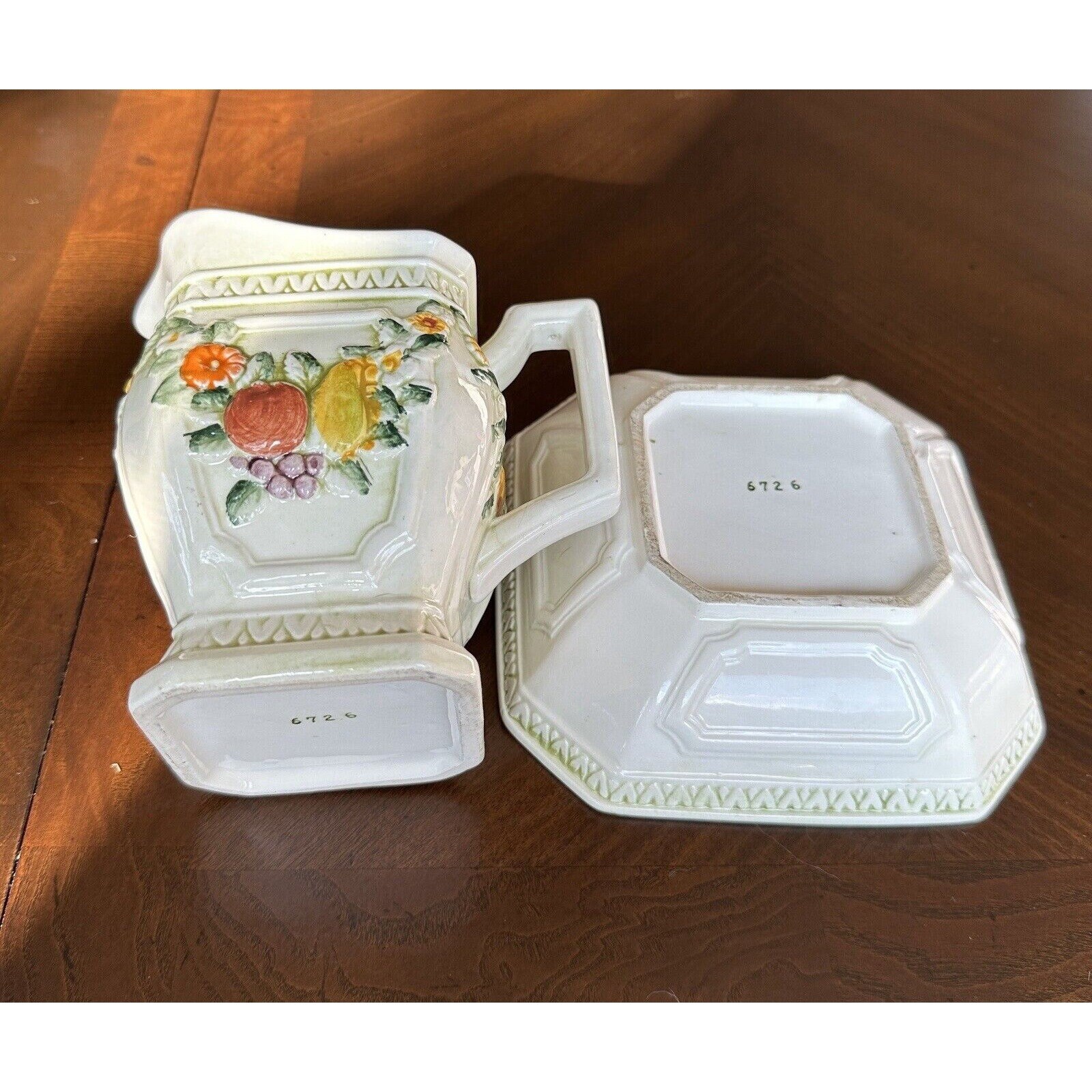 Lefton Fruit Fantasia Pitcher and Bowl Rare Vintage Set, Fruit ...