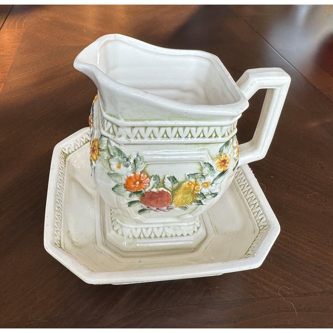 Lefton Fruit Fantasia Pitcher and Bowl Rare Vintage Set, Fruit ...