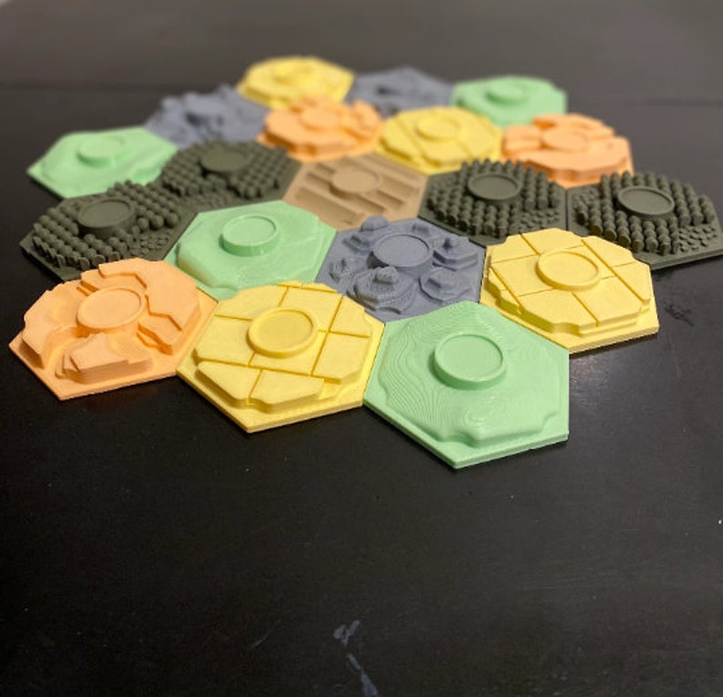 3D Printed STL Catan Board - Etsy