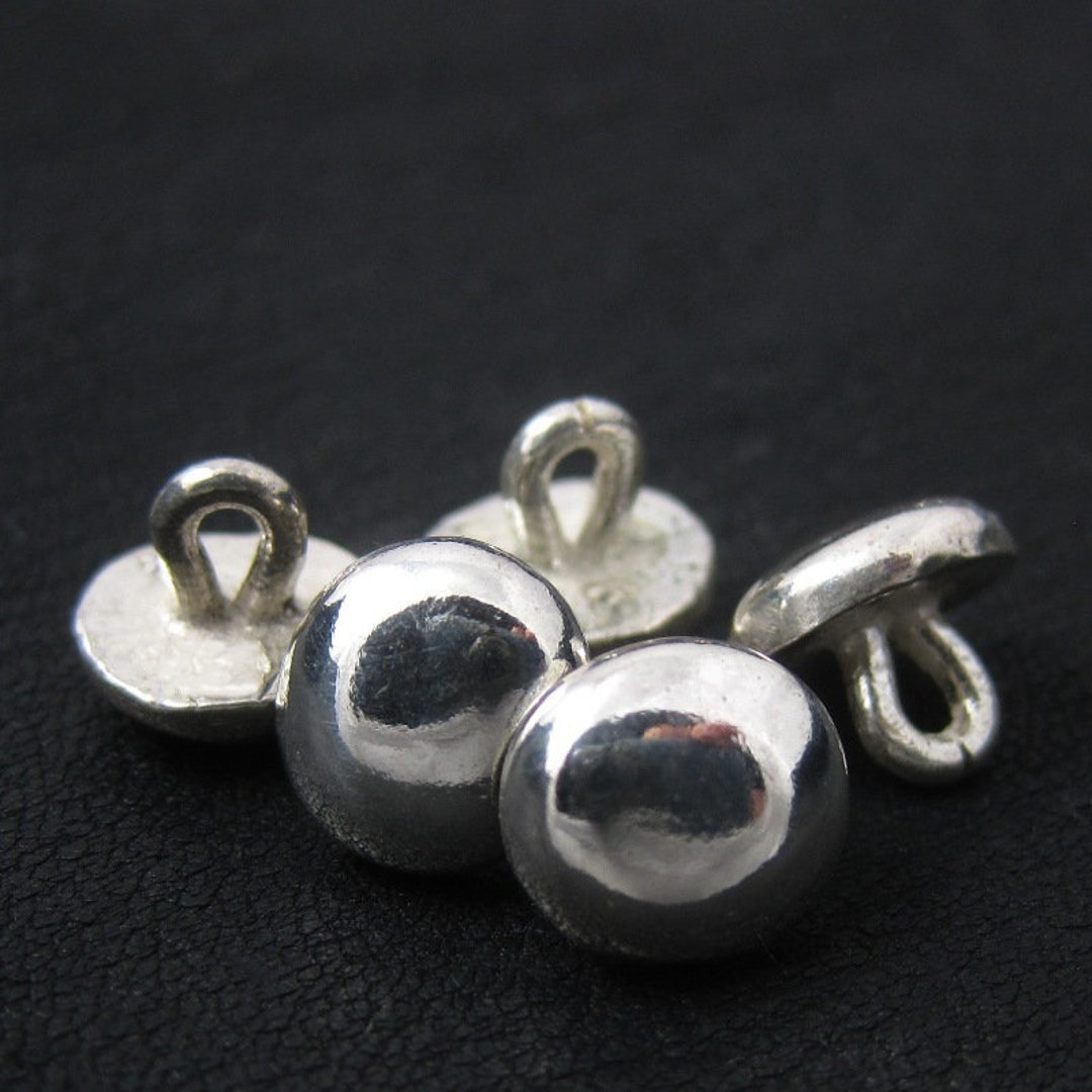 925 Silver Medieval - Renaissance Buttons. Historical Reenactment. - Etsy