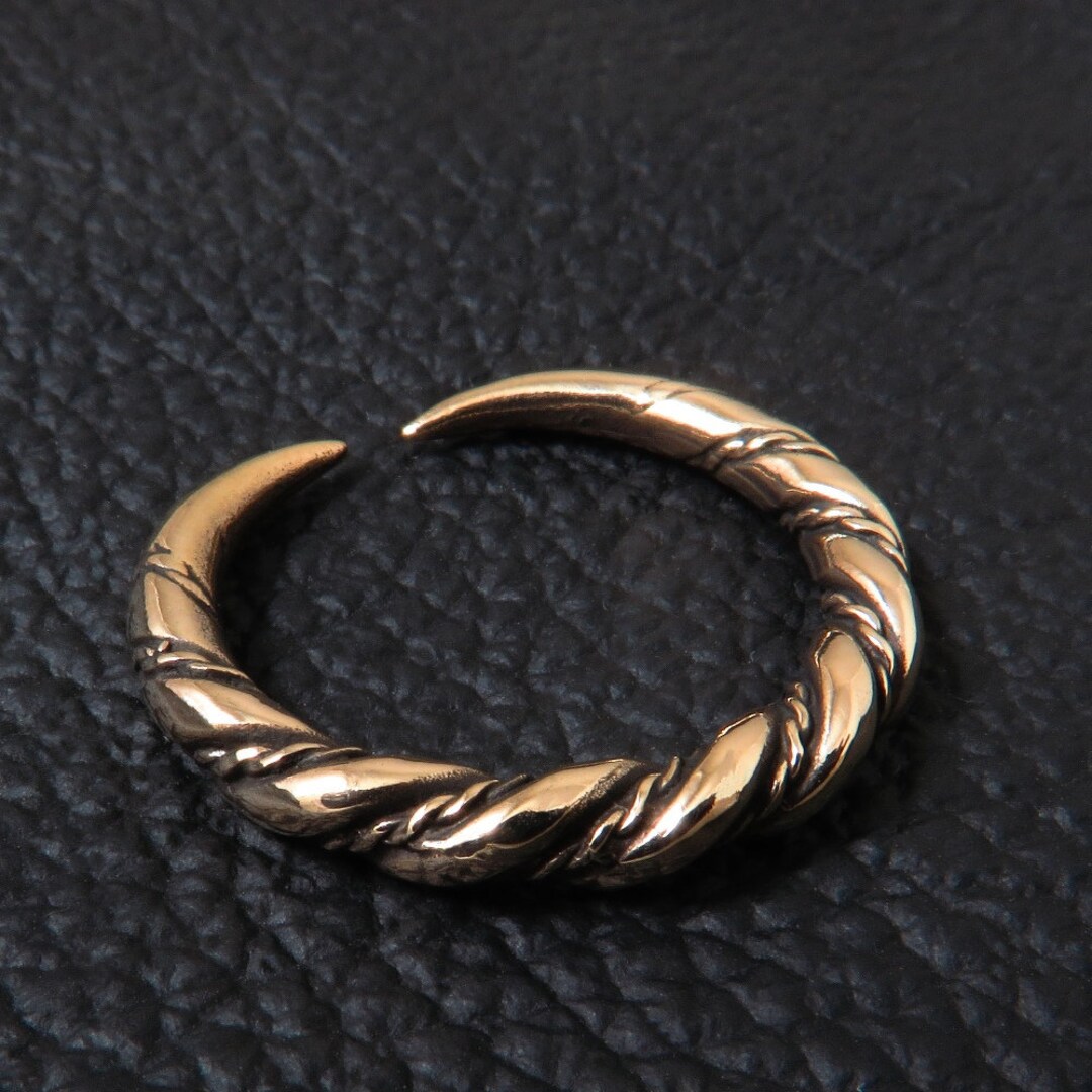 Solid Bronze Viking Finger Ring. Scandinavian. Nordic. - Etsy
