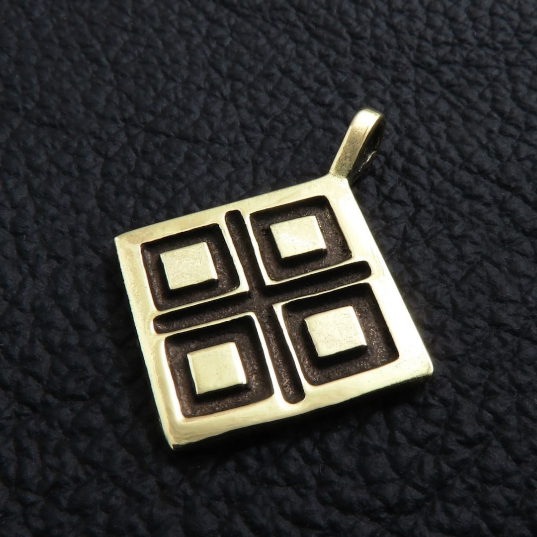 Solid Brass Mokosh Symbol Amulet. Slavic Jewelry. Pagan. Rodnovery ...