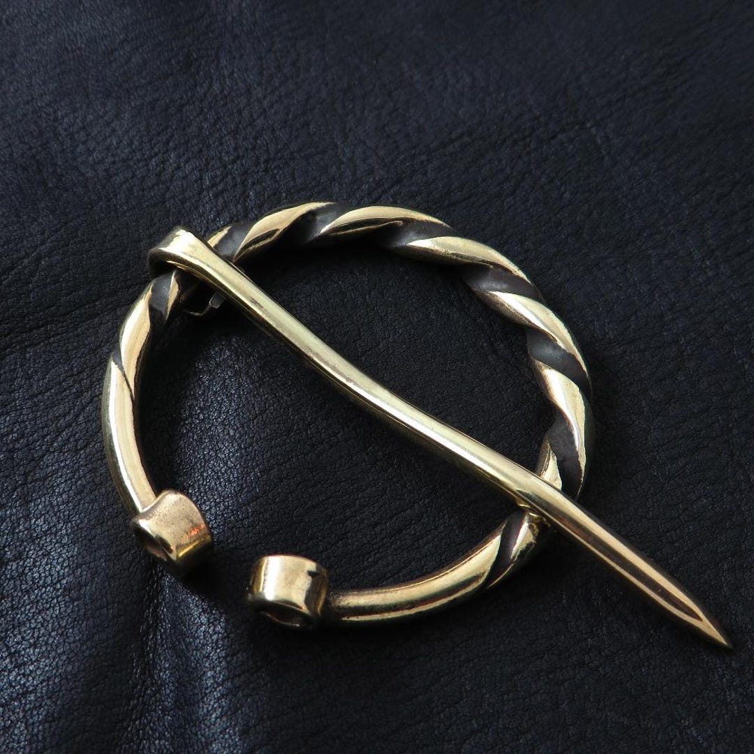 Massive Solid Brass Medieval Penannular Brooch. Fibula. Cloakpin ...