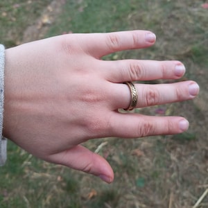 Solid Bronze Viking Finger Ring. Scandinavian. Nordic. Historical ...