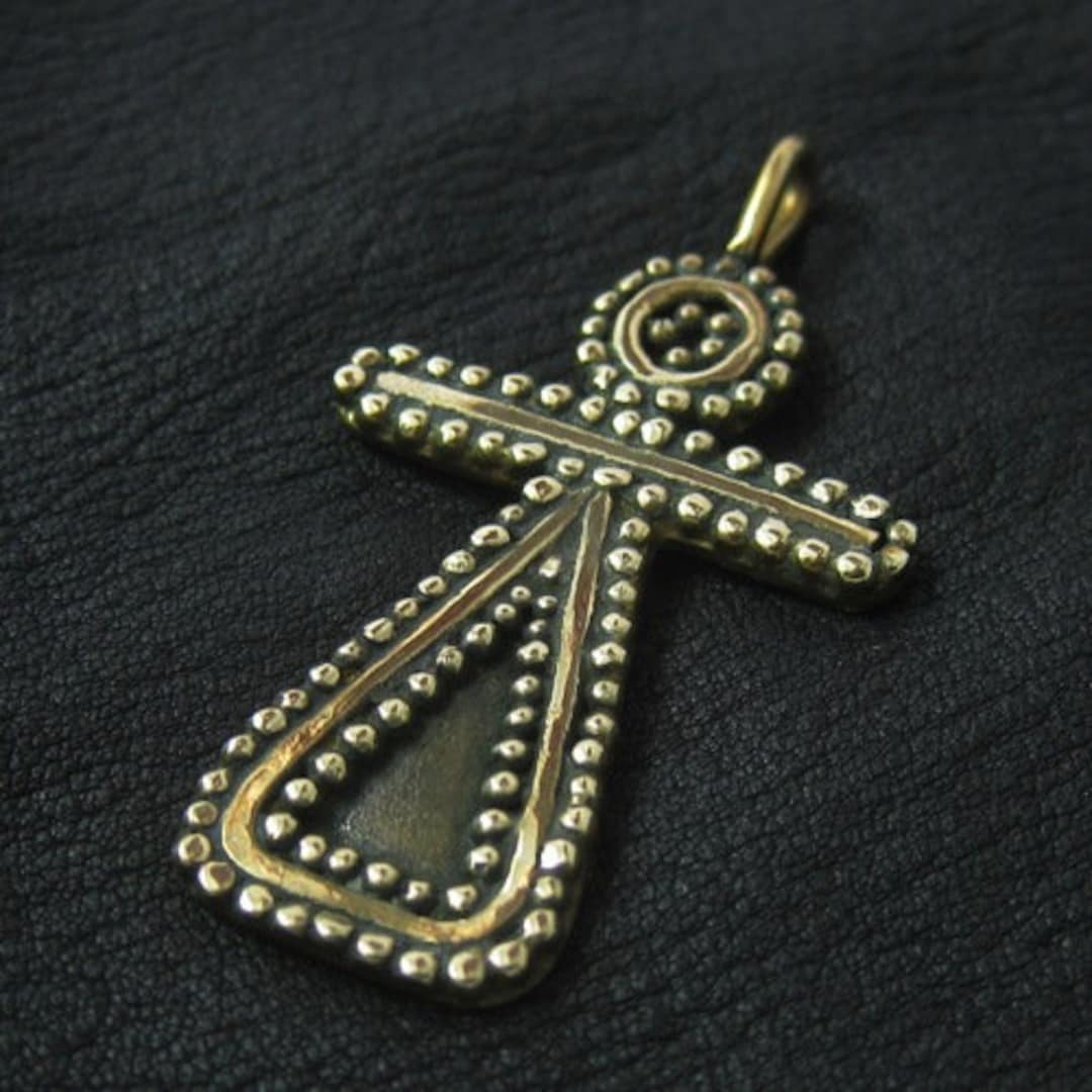 Solid Bronze Phoenician Tanit Goddess Amulet. Historical Reenactment ...