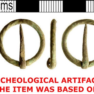 Solid Brass Medieval Round Pin. Historical Reenactment. - Etsy