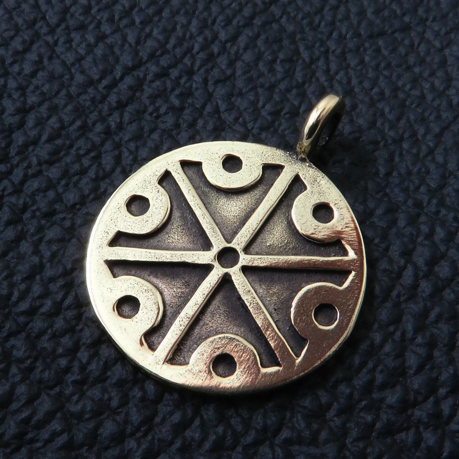 Solid Brass Perun Symbol Amulet. Slavic Jewelry. Pagan. Rodnovery ...