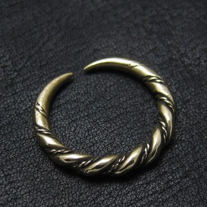 Solid Bronze Viking Finger Ring. Scandinavian. Nordic. Historical ...