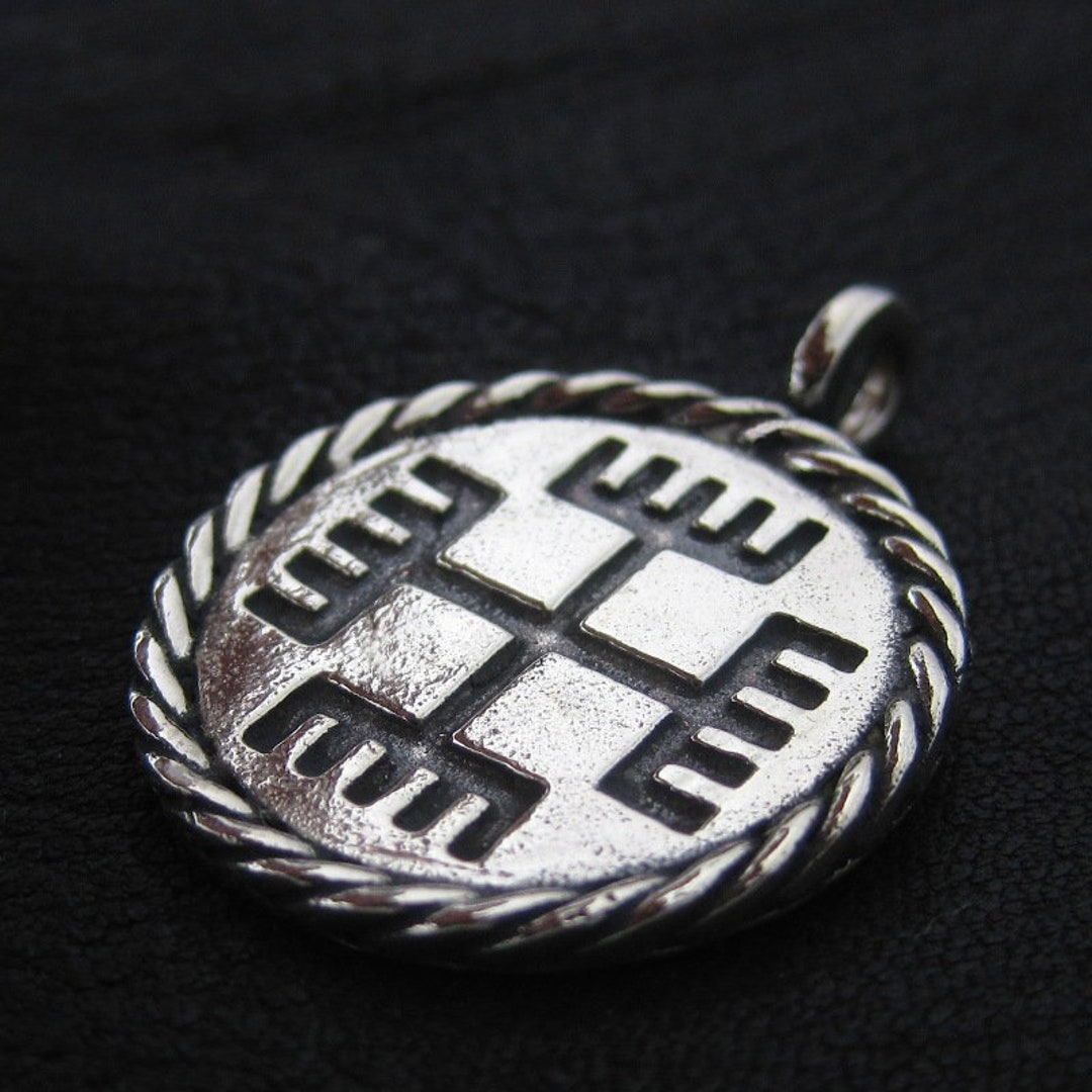 925 Silver "hands of Svarog" Symbol. Pagan Amulet Paganism Rodnovery ...