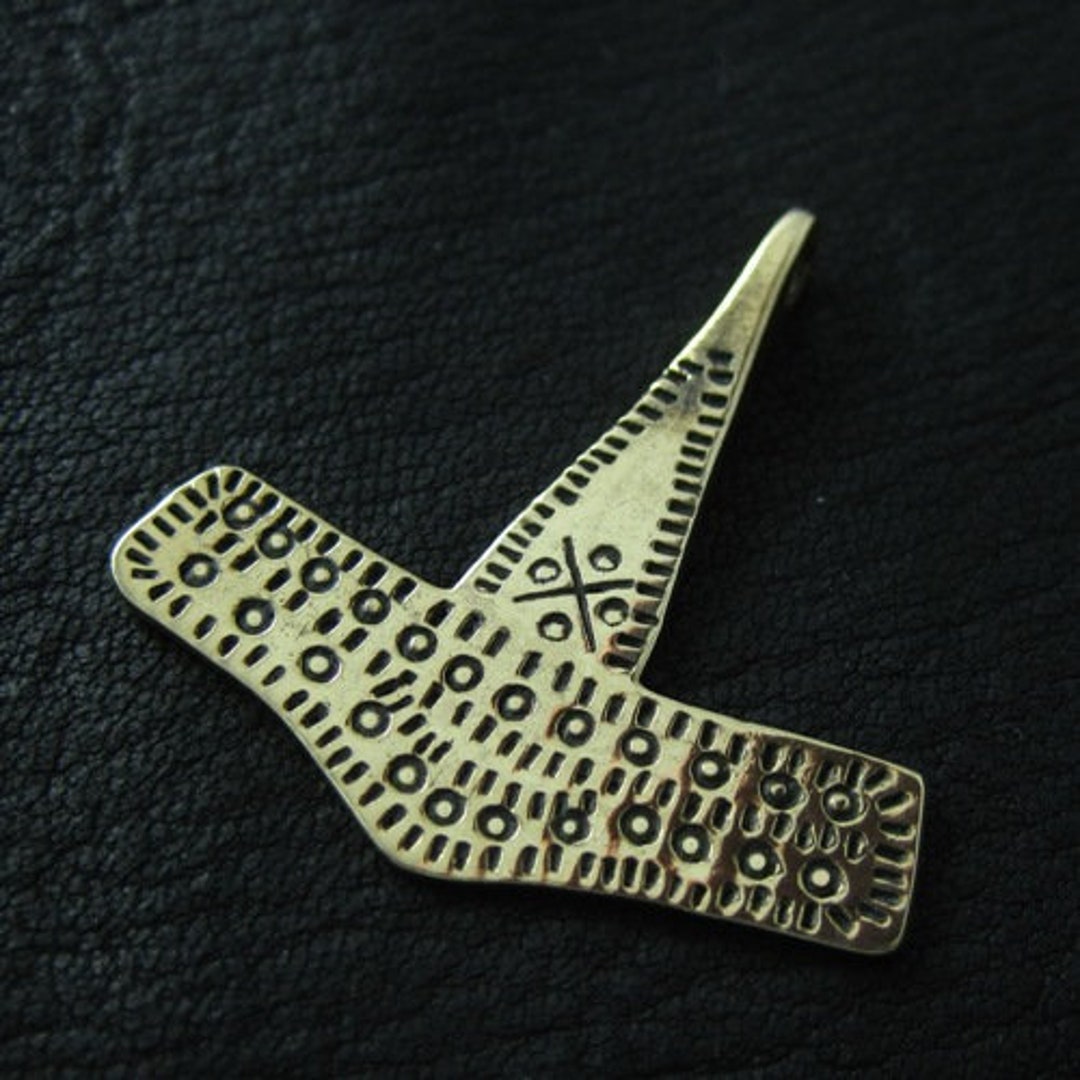 Solid Bronze Danish Thor's Hammer. Viking Jewelry. Mjolnir. Pagan ...