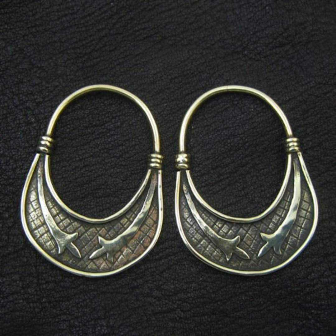 Solid Bronze Medieval Slavic Temple Rings. Historical Reenactment - Etsy