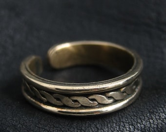 Solid Bronze Viking Finger Ring. Scandinavian. Nordic. - Etsy