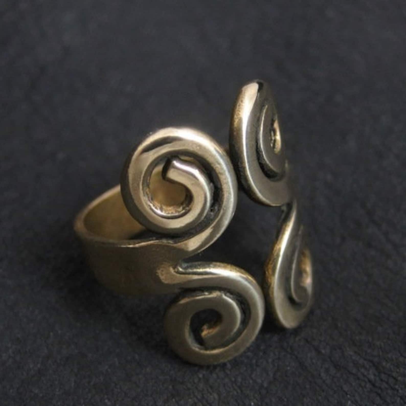 Solid Bronze Viking Finger Ring. Scandinavian. Nordic. - Etsy