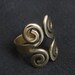 Solid Bronze Viking Finger Ring. Scandinavian. Nordic. Historical ...