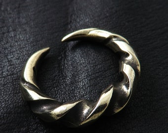 Solid Bronze Viking Finger Ring. Scandinavian. Nordic. - Etsy