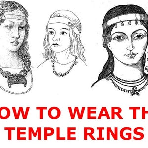 Solid Bronze Kievan Rus Temple Rings. Slavic Jewelry Historical ...