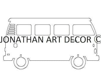 Vw Van Cut File - Etsy