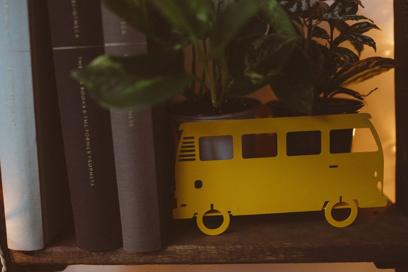 Yellow Hippie Bus Planter Vw Van Camper Planter Gifts for Him Gifts for ...