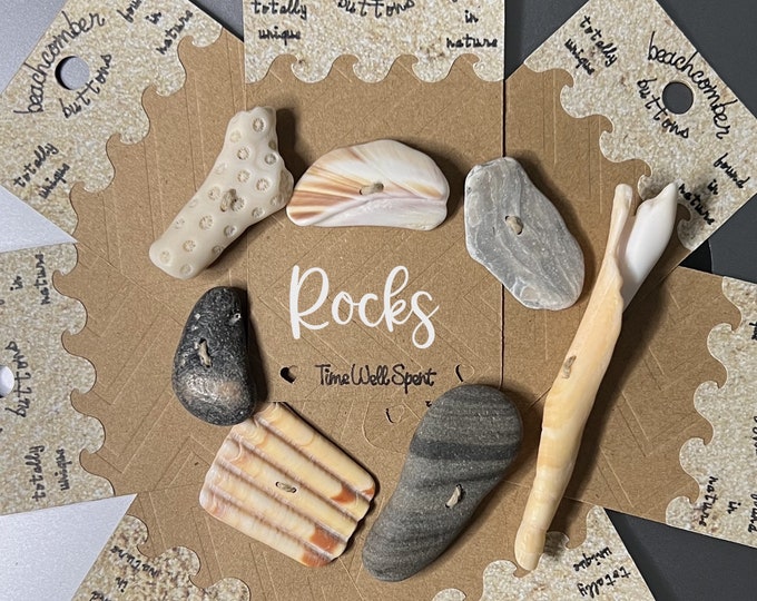 Beachcomber Buttons Beach Rocks Shells Stones Shark Teeth Roots Coral ...