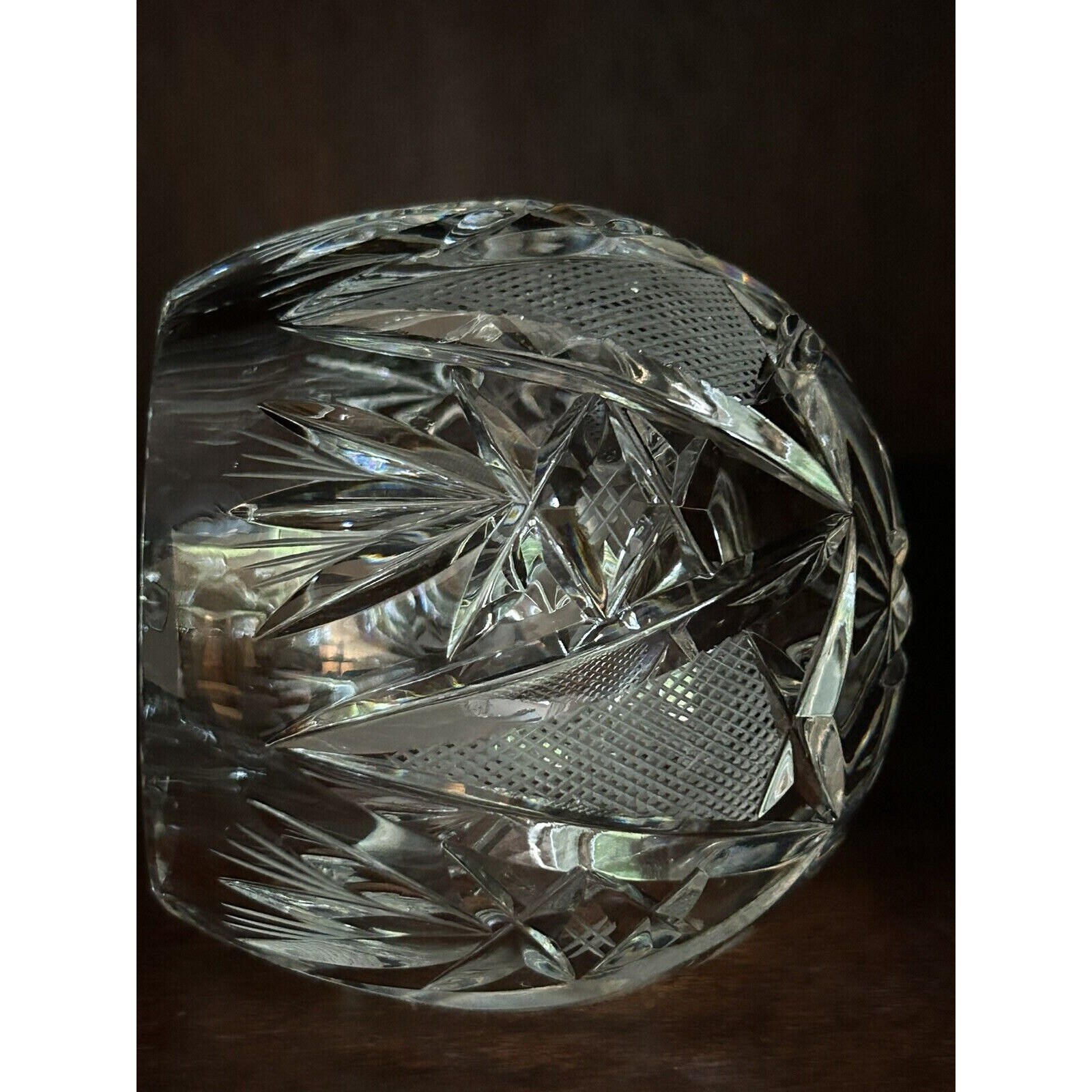 Vintage Cut Glass Round Sphere Orb Ball Crystal Cigar Ashtray - Etsy