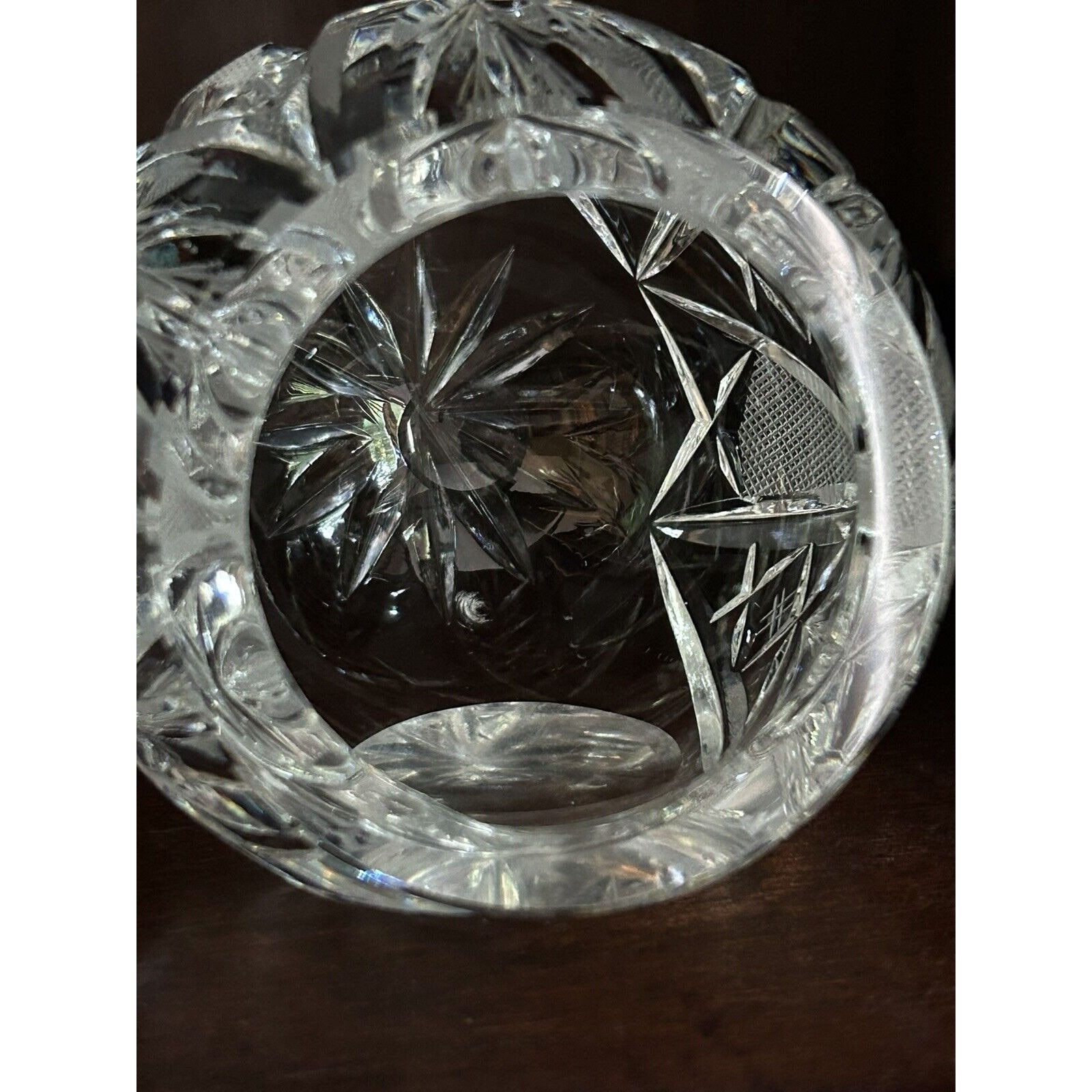 Vintage Cut Glass Round Sphere Orb Ball Crystal Cigar Ashtray - Etsy