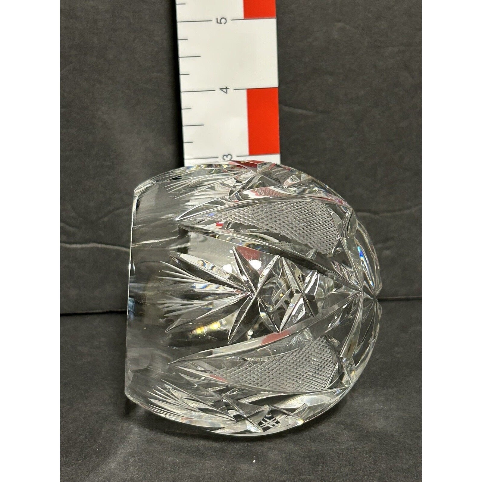 Vintage Cut Glass Round Sphere Orb Ball Crystal Cigar Ashtray - Etsy