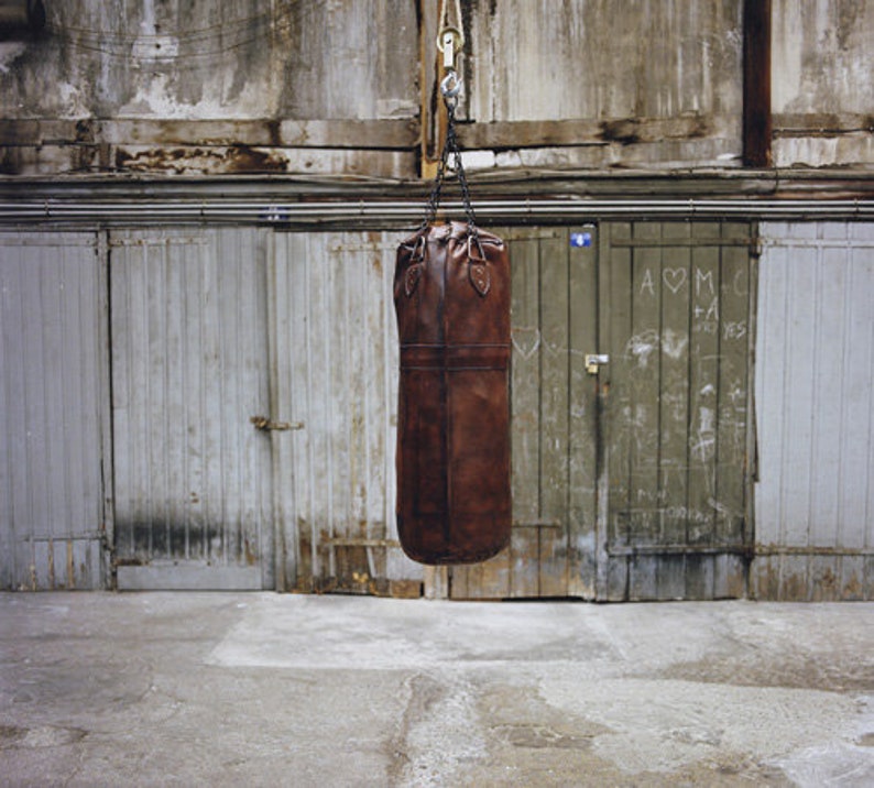 Vintage Leather Punching Bag Handmade Boxing Bag Muaythai Boxing Bag - Etsy