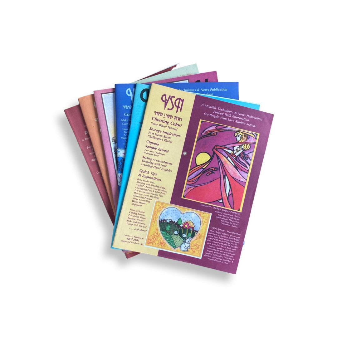 Vintage Craft Magazine, Vamp Stamp News April 2001, Rubber Stamp ...