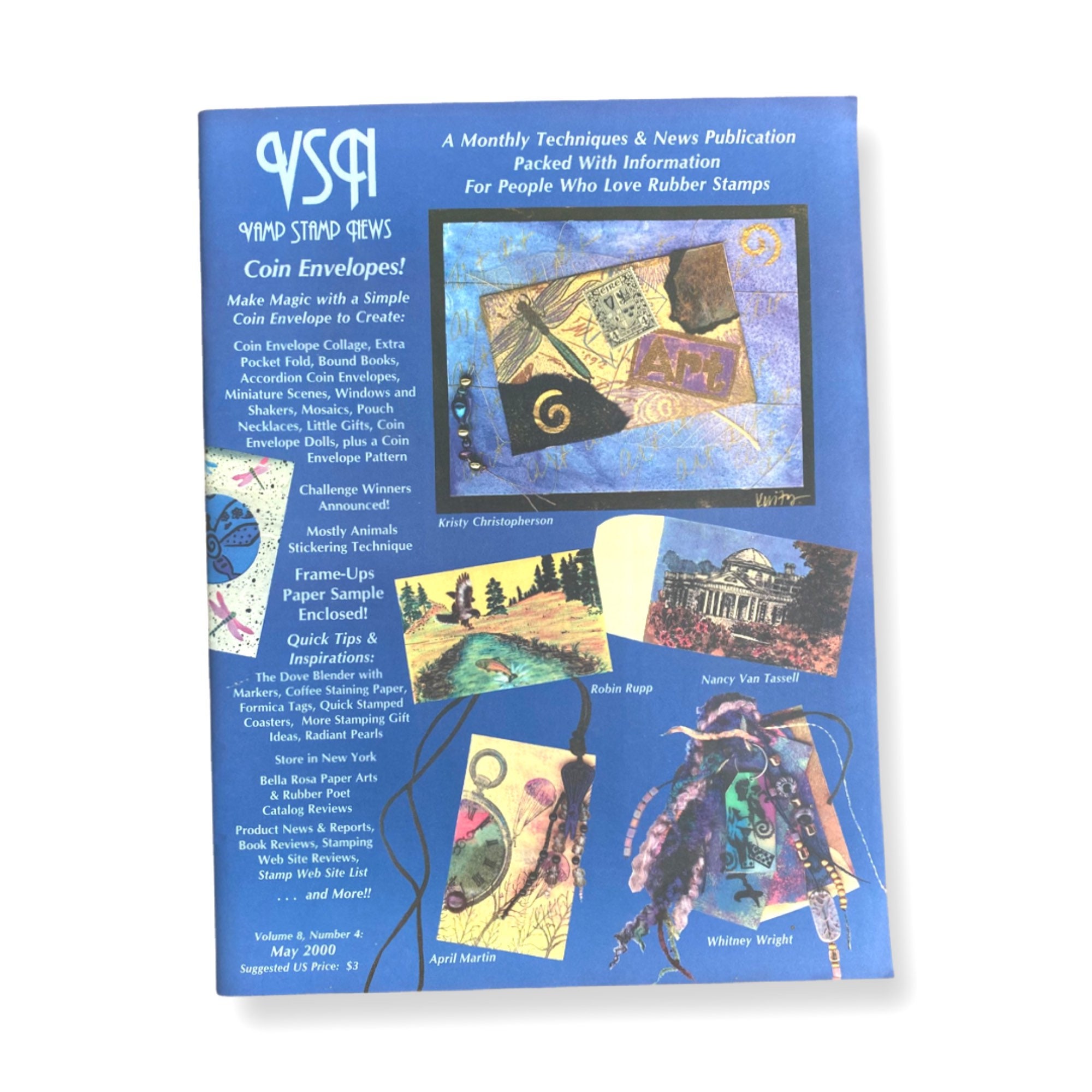 Rubber Stamp Magazine, Vamp Stamp News May 2000, Vintage Craft Supplies ...